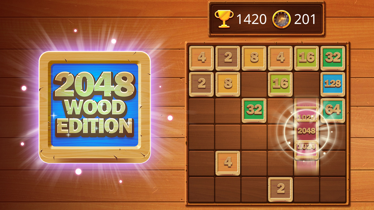 2048 Wood Edition 🕹️ Igraj brezplačno na Play123