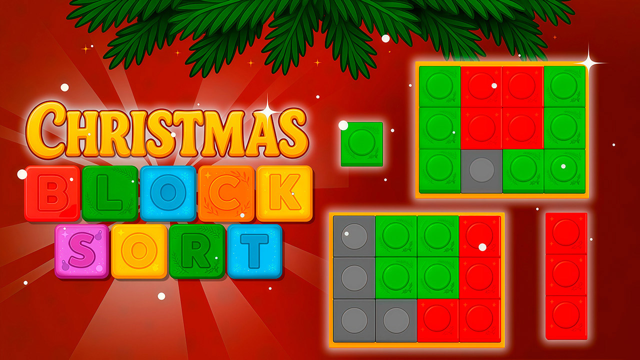 Christmas Block Sort 🕹️ Igraj brezplačno na Play123
