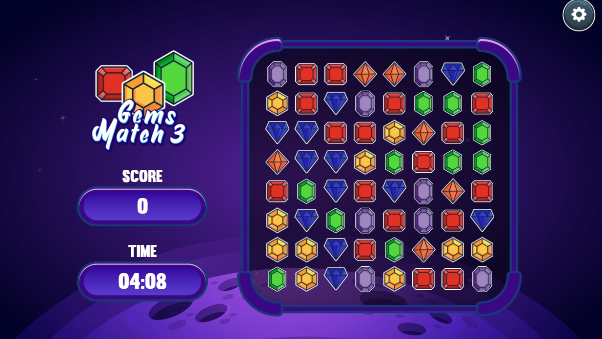 Gems Match 3 🕹️ Igraj brezplačno na Play123