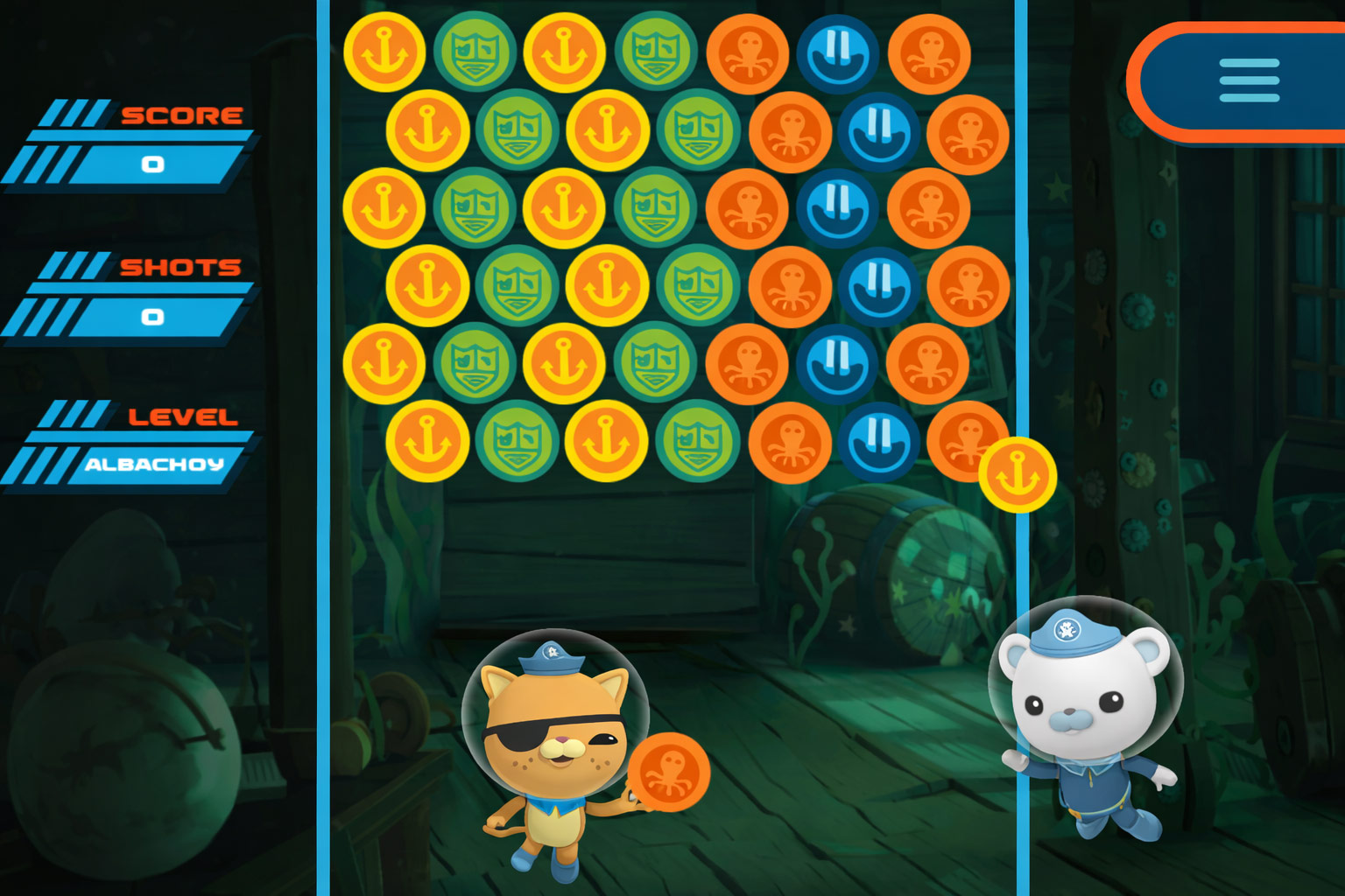 Octonauts Bubbles 🕹️ Igraj brezplačno na Play123