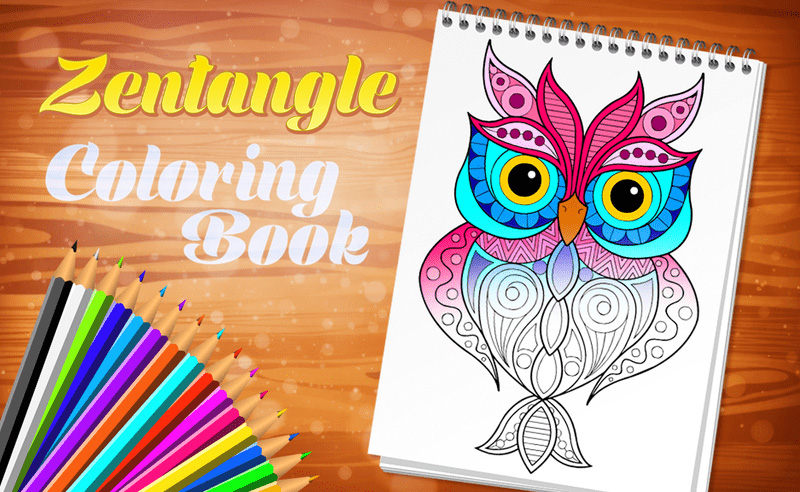 Zentangle Coloring Book
